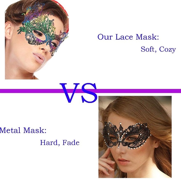 Accessories | 2 Pack Lace Gothic Masquerade Eye Mask Bundle Nwt | Poshmark